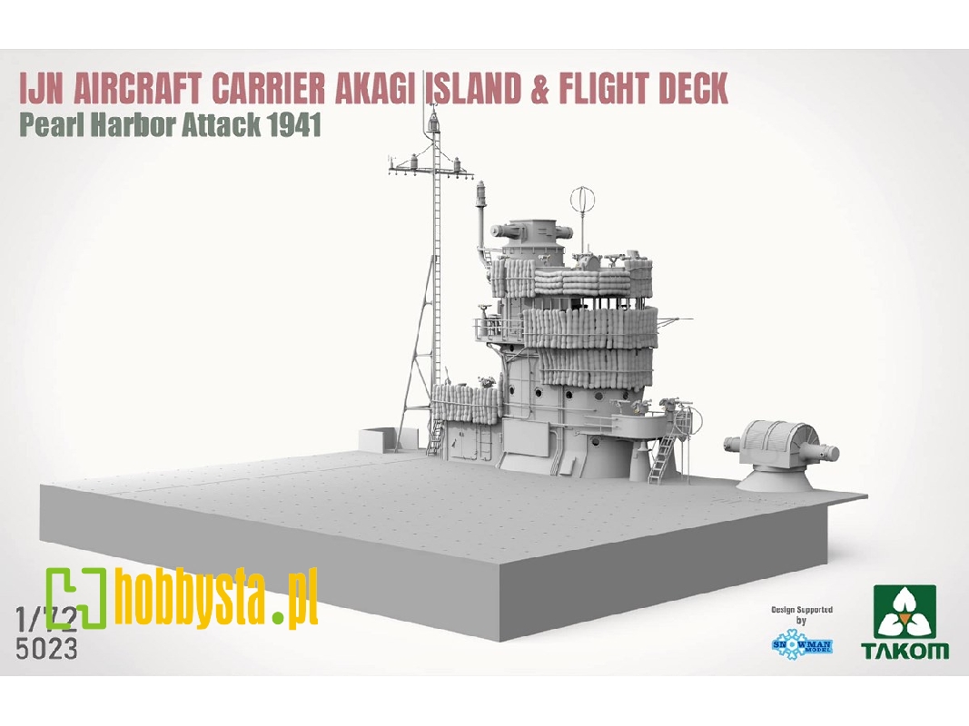 Ijn Aircraft Carrier Akagi - Island And Flight Deck, Pearl Harbor Attack 1941