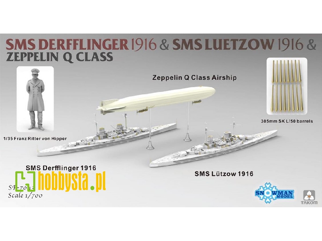 SMS Derfflinger 1916 & SMS Lützow 1916 & Zeppelin Q Class Limited Edition