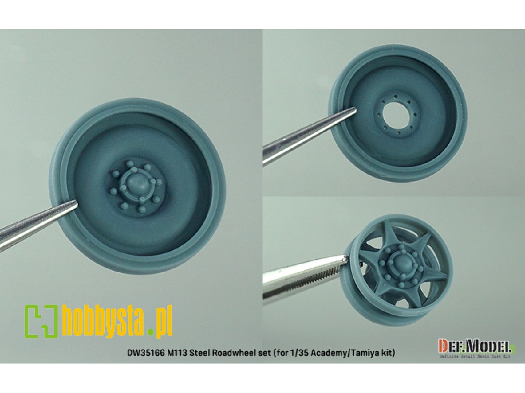 Us M113 Apc Steel Roadwheel Set (For Academy, Tamiya)