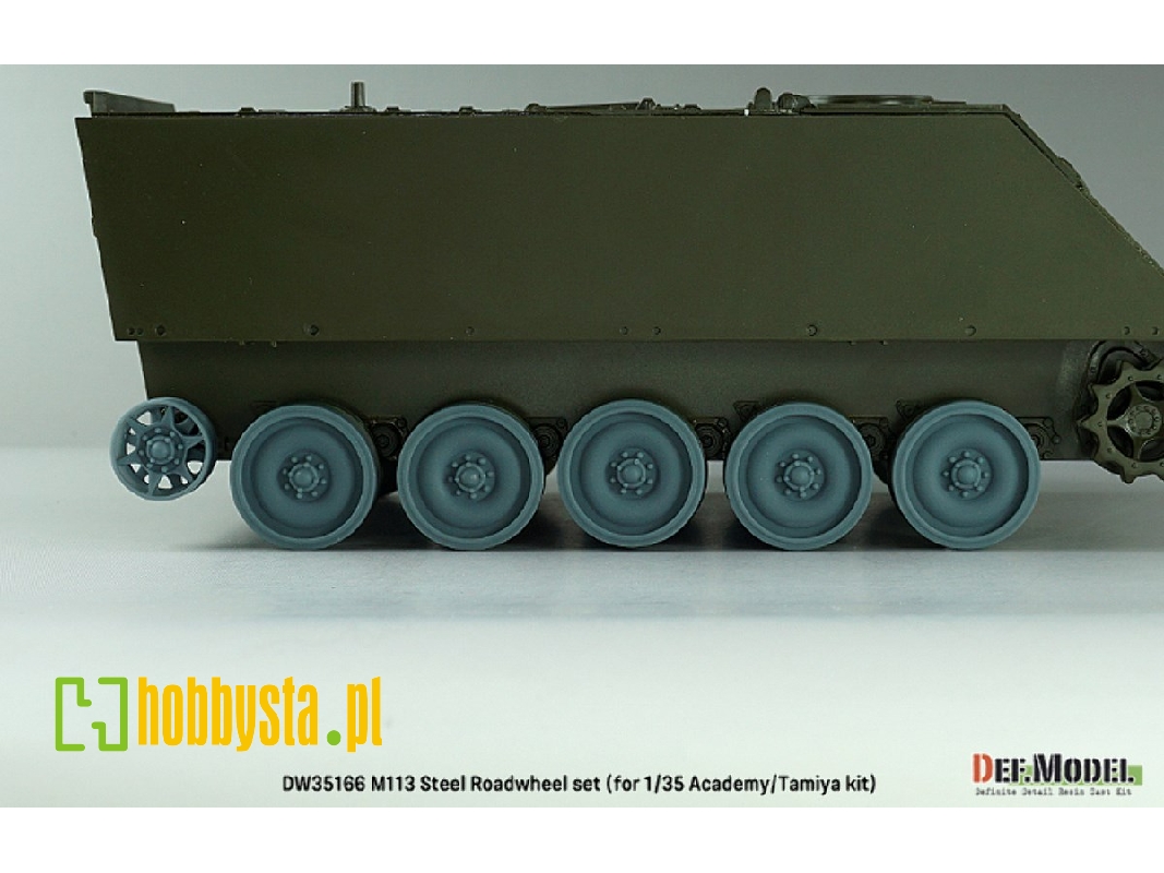Us M113 Apc Steel Roadwheel Set (For Academy, Tamiya)