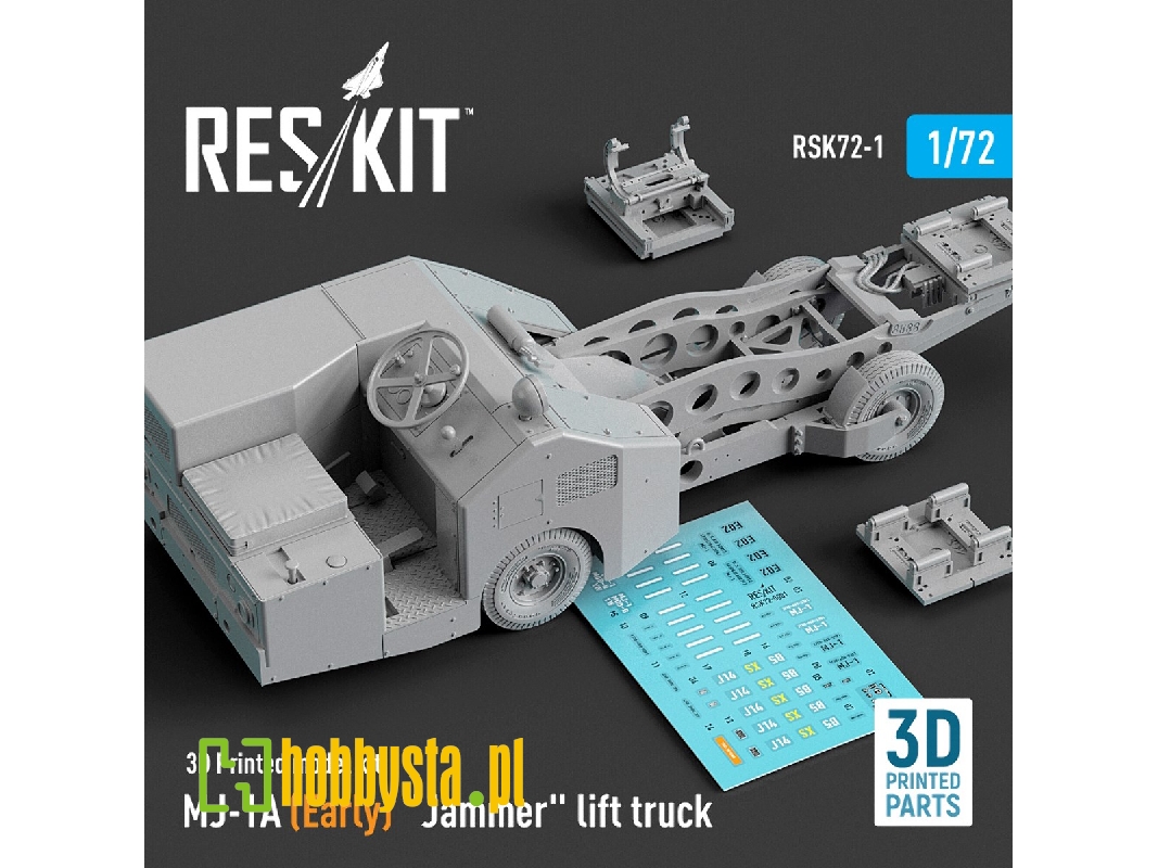 Mj-1a (Early) 'jammer' Lift Truck (3d Printed Model Kit)