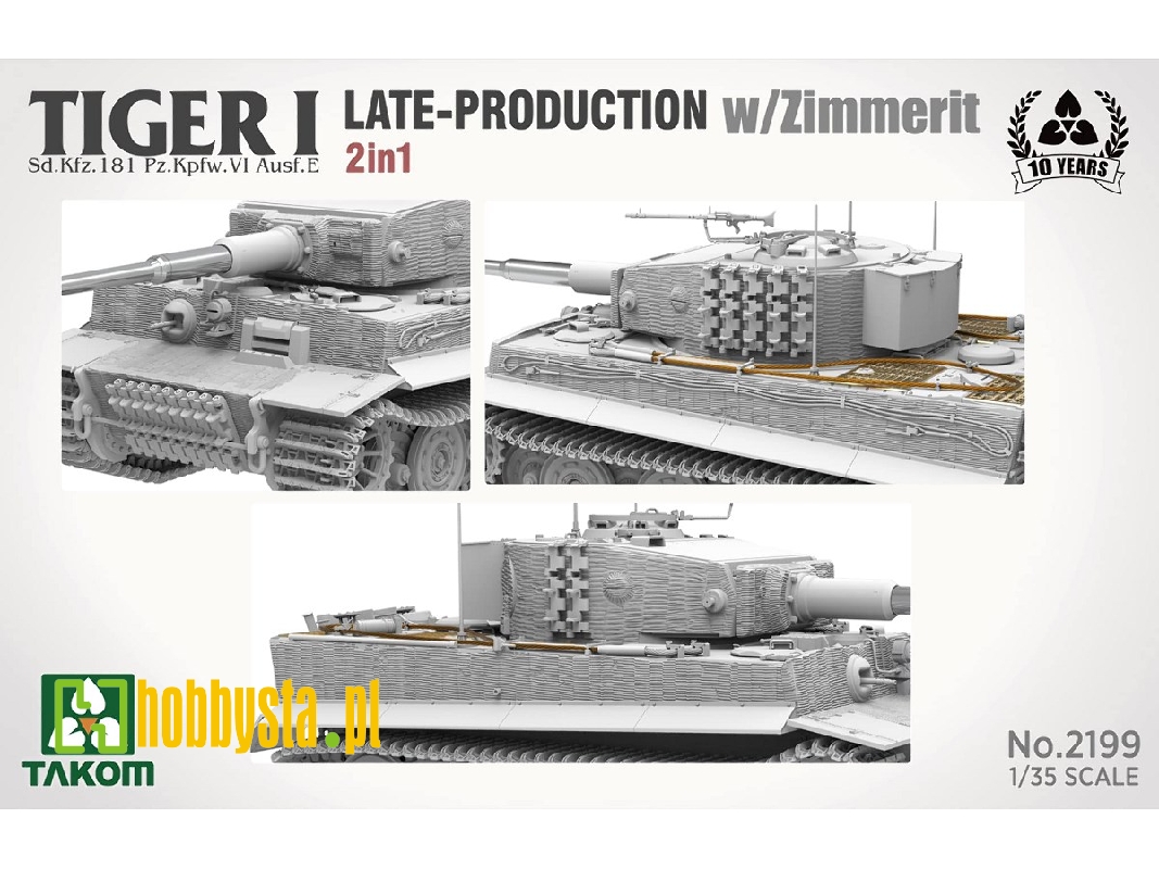 Tiger I Late-production With Zimmerit Sd.Kfz.181 Pz.Kpfw.Vi Ausf.E ...