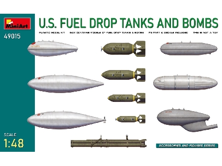 U.S. Fuel Drop Tanks And Bombs