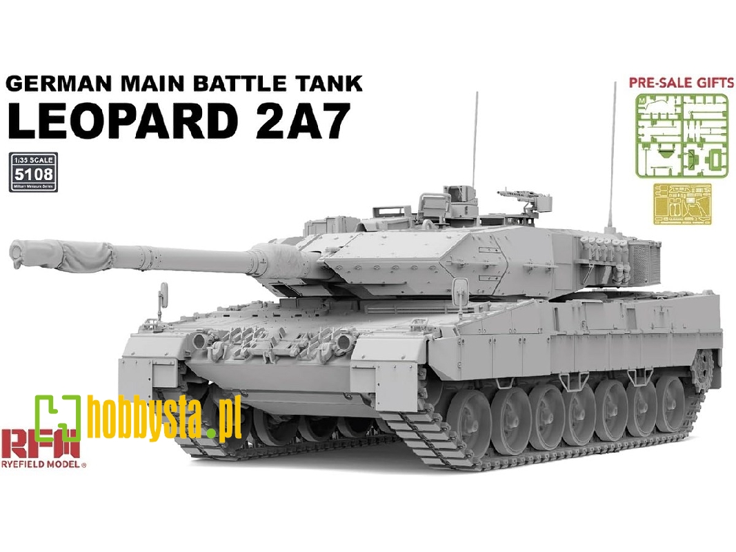 German Main Battle Tank Leopard 2A7 With Workable Tracks