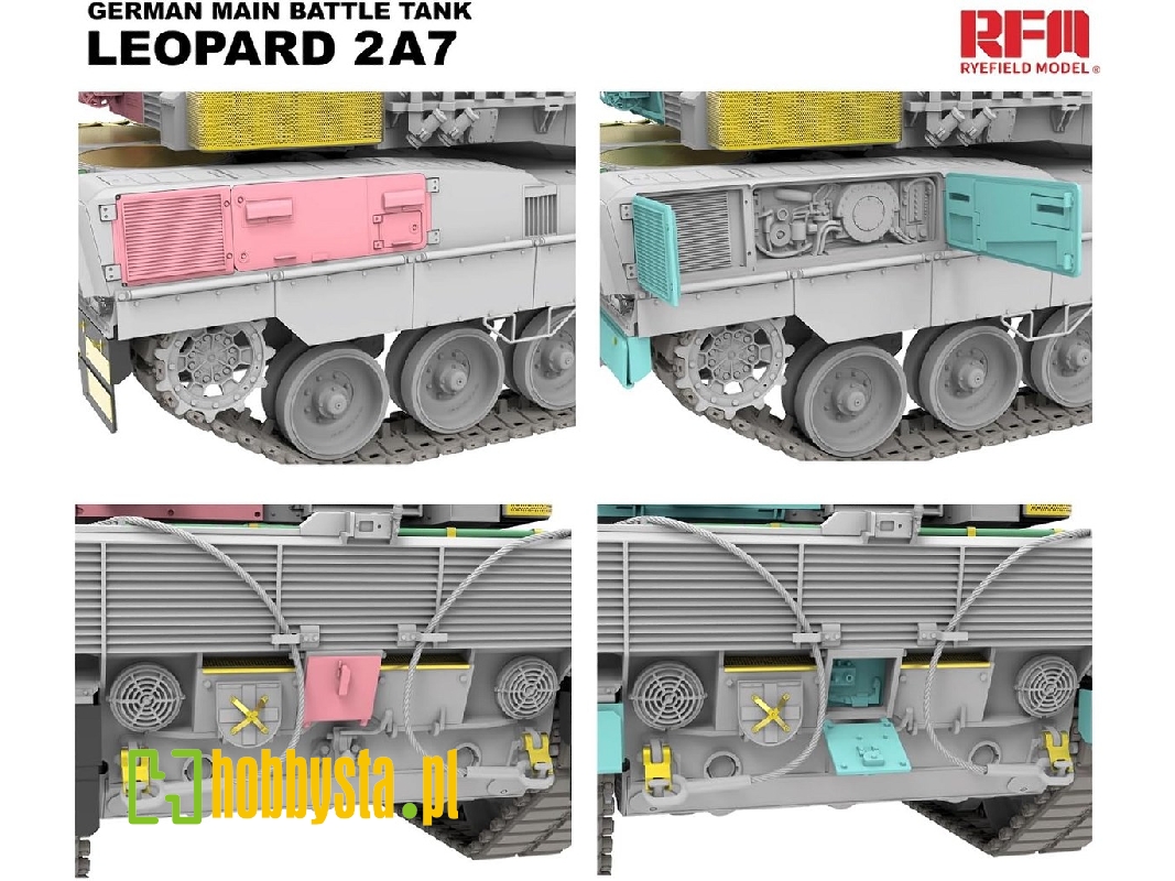 German Main Battle Tank Leopard 2A7 With Workable Tracks