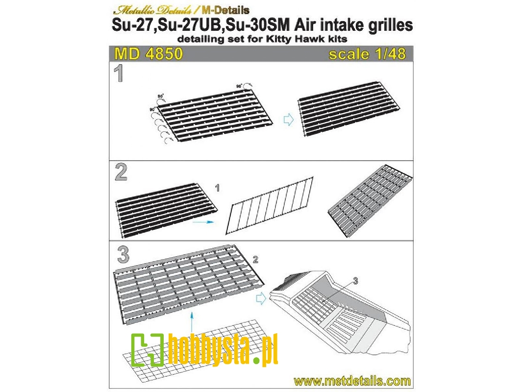 Sukhoi Su-27/su-27ub/su-30sm Air Intake Grilles (Designed To Be Used ...