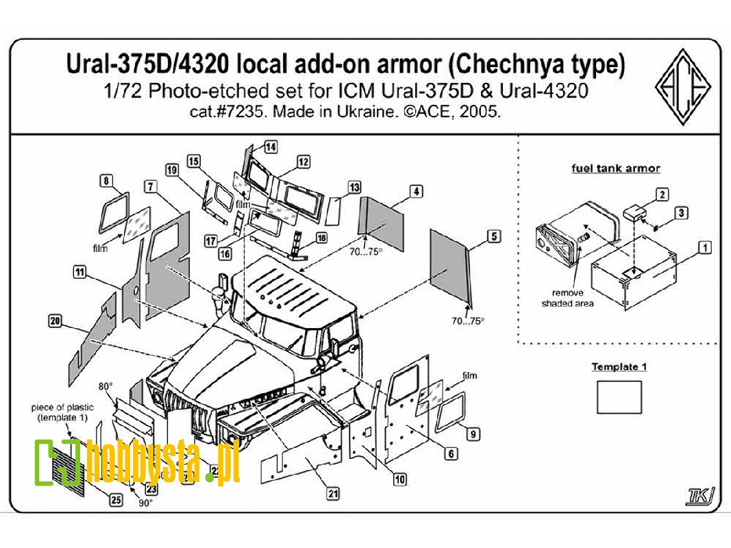 Armor For Ural 375d/4320 (Chechen War)