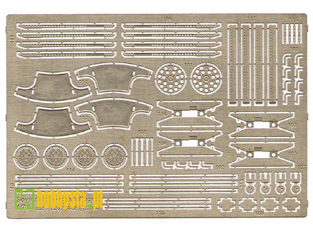 Photo-etched: Soviet Helicopter Hinges