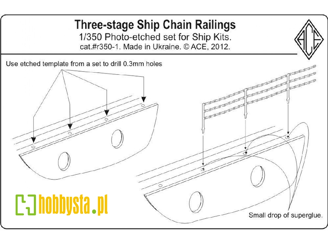Three-stage Ship Chain Railings