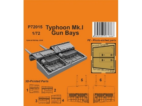 Typhoon Mk.I Gun Bays (For Airfix Kit)