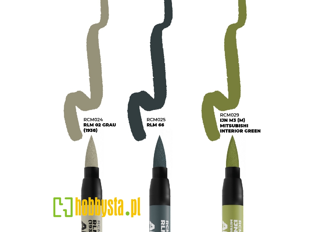 Rcm110 Axis Wwii Aircraft Cockpit Colors - Set 3 Real Colors Markers