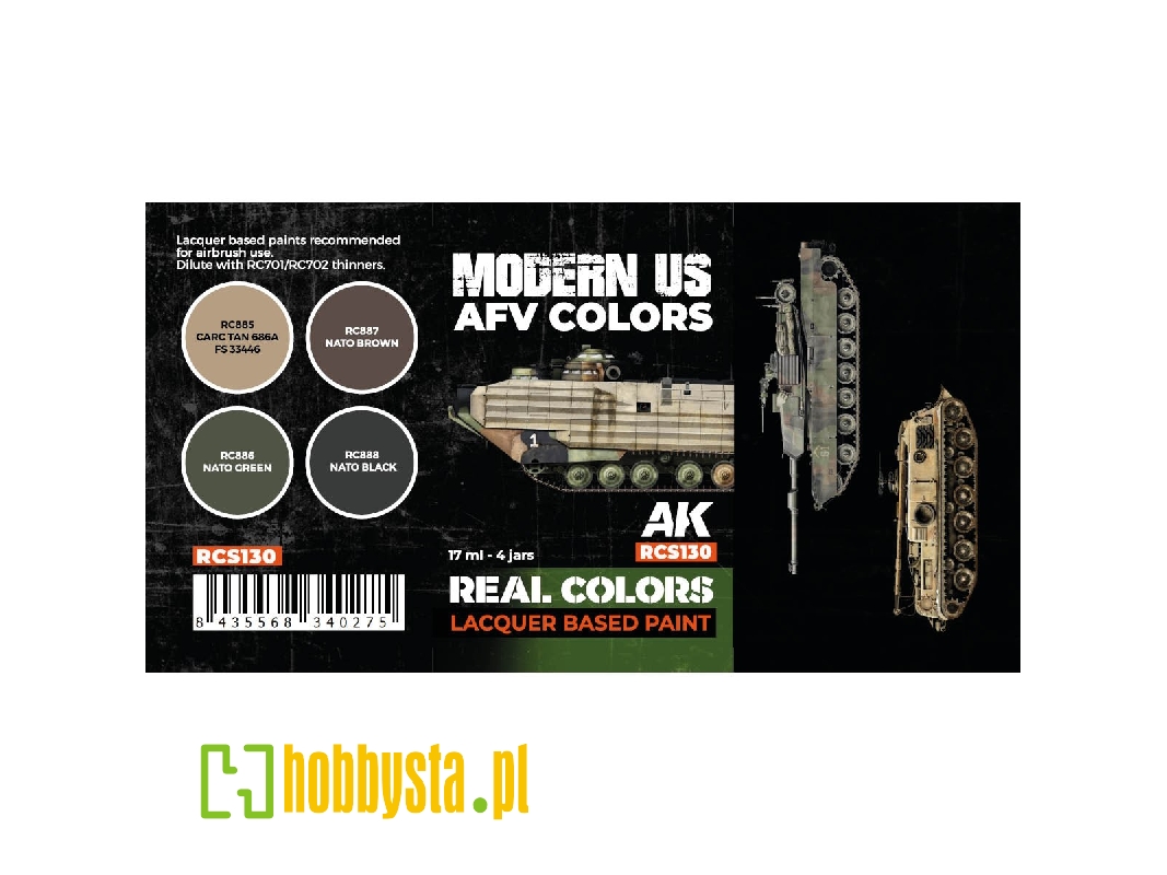 Rcs130 Modern Us Afv Colors Set