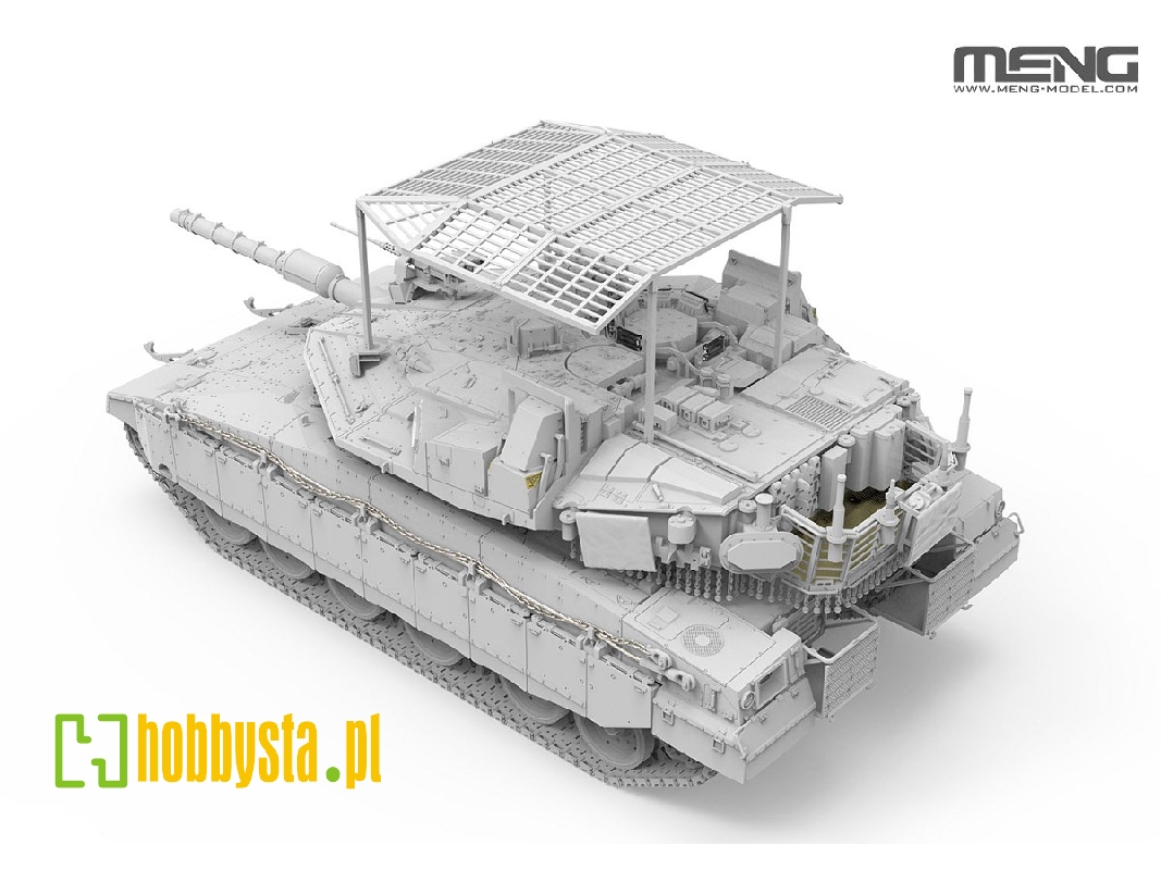 Merkava Mk.4m With Roof-mounted Slat Armor (Israel Main Battle Tank)