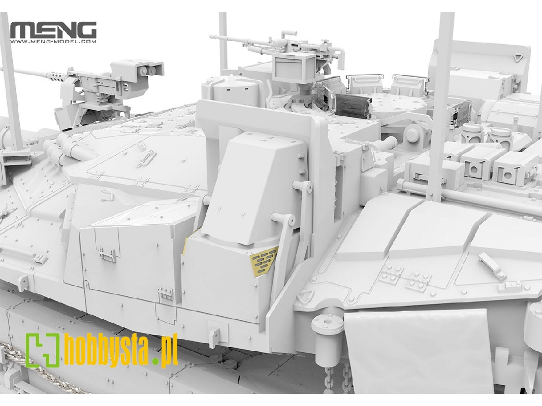 Merkava Mk.4m With Roof-mounted Slat Armor (Israel Main Battle Tank)