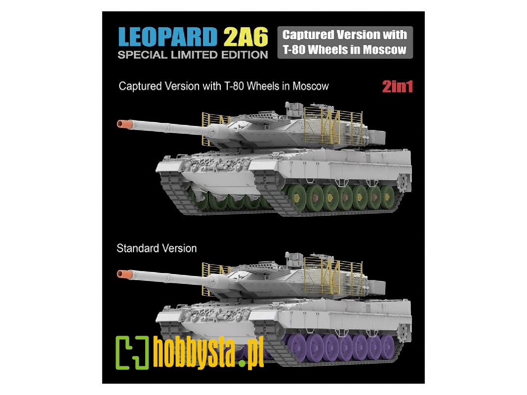 Leopard 2A6 Captured Version with T-80 Wheels in Moscow - Special ...