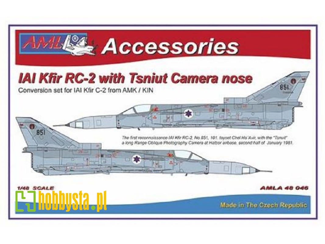 Iai Kfir Rc-2 With Tsniut Camera Nose Conversion Set (Designed To Be ...