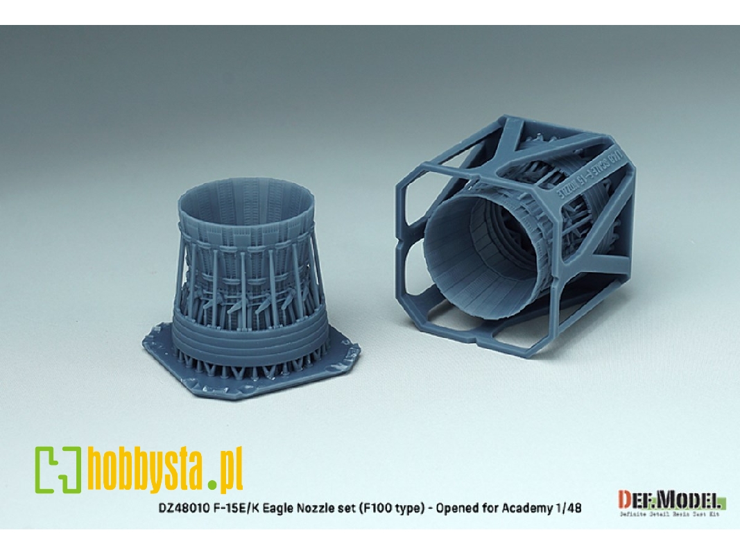 F-15e/K Eagle F100 Type Nozzle Set - Opened (For Academy Kit)