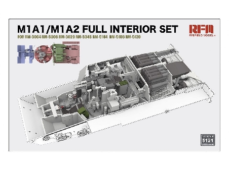 M1a1/M1a2 Abrams Tank Full Interior Set (Without Tank Kit)