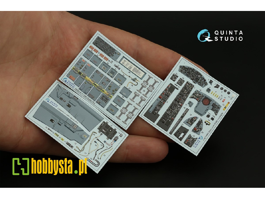 Lockheed F-104 G - 3d-printed & Coloured Interior (For Italeri Kits)