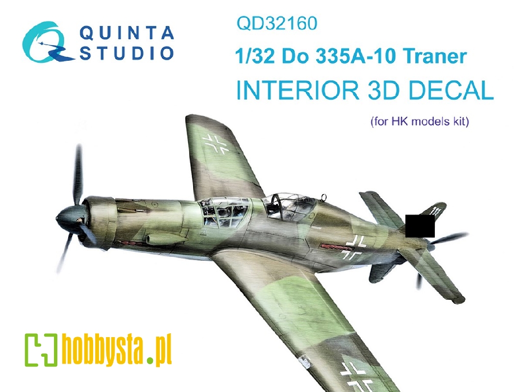 Dornier Do 335 A-10 Trainer - 3d-printed & Coloured Interior (For Hk ...