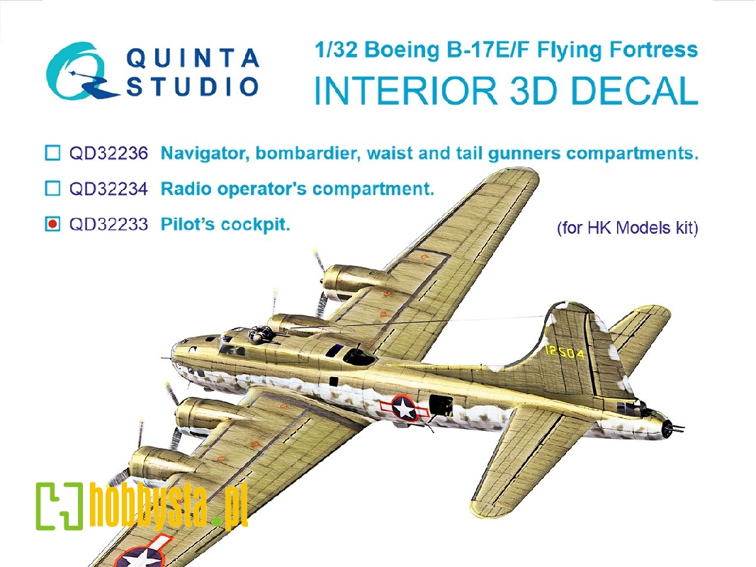 Boeing B-17 E/F Flying Fortress - Pilot's Cockpit - 3d-printed ...