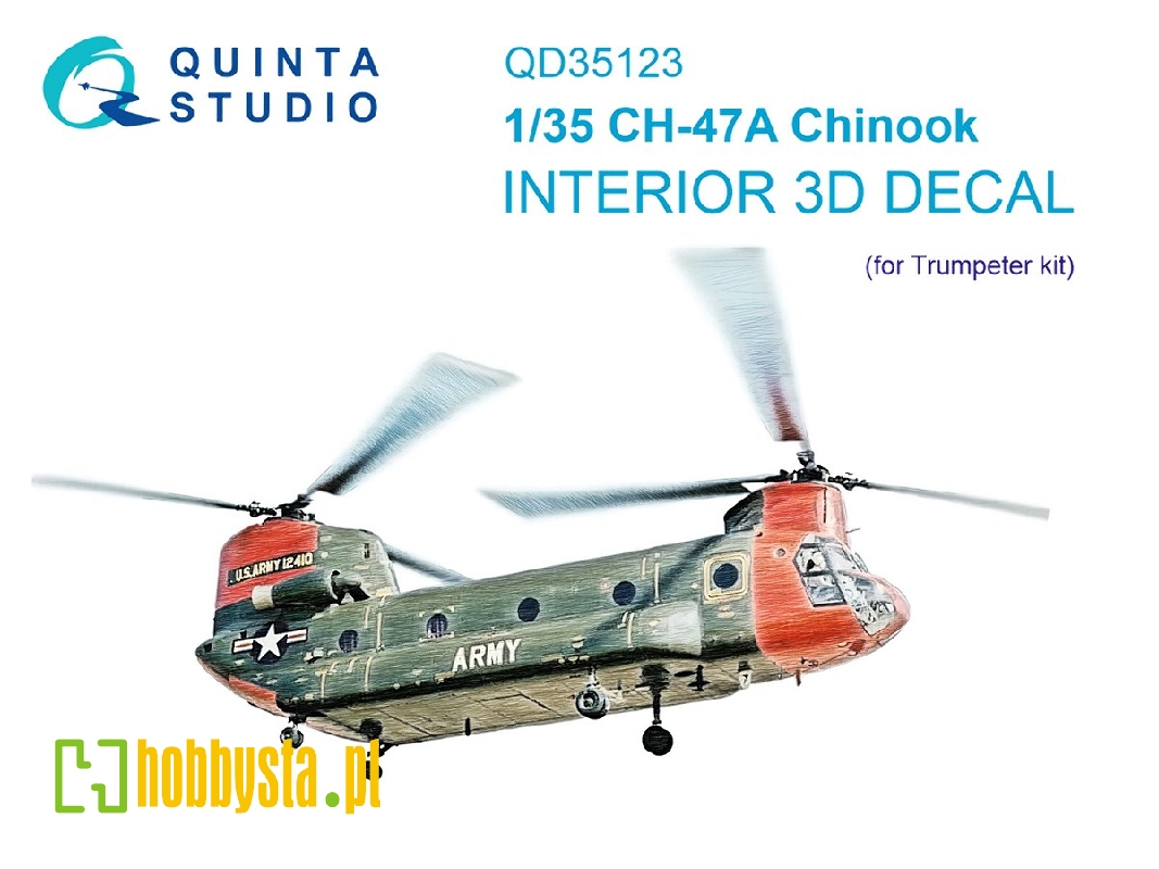 Boeing Ch-47 A Chinook - 3d-printed & Coloured Interior (For Trumpeter ...