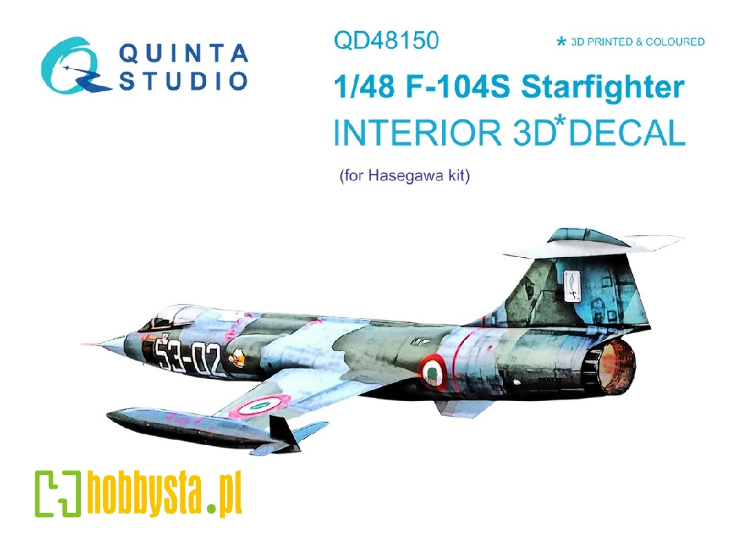 Lockheed F-104 S Starfighter - 3d-printed & Coloured Interior (For ...