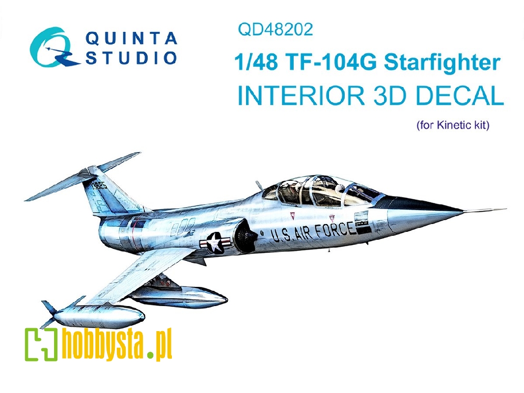 Lockheed Tf-104 G Starfighter - 3d-printed & Coloured Interior (For ...