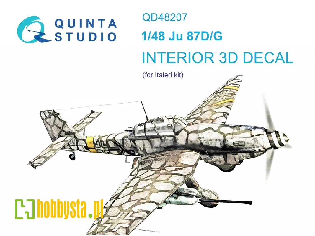 Junkers Ju-87 D/G Stuka - 3d-printed & Coloured Interior (For Italeri Kits)
