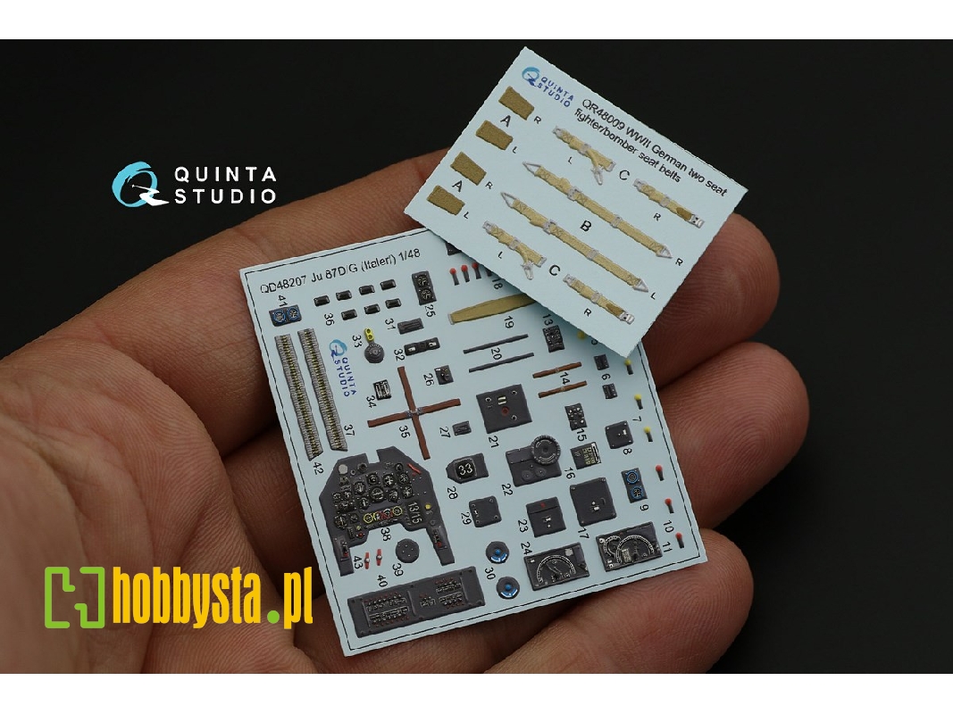 Junkers Ju-87 D/G Stuka - 3d-printed & Coloured Interior (For Italeri Kits)
