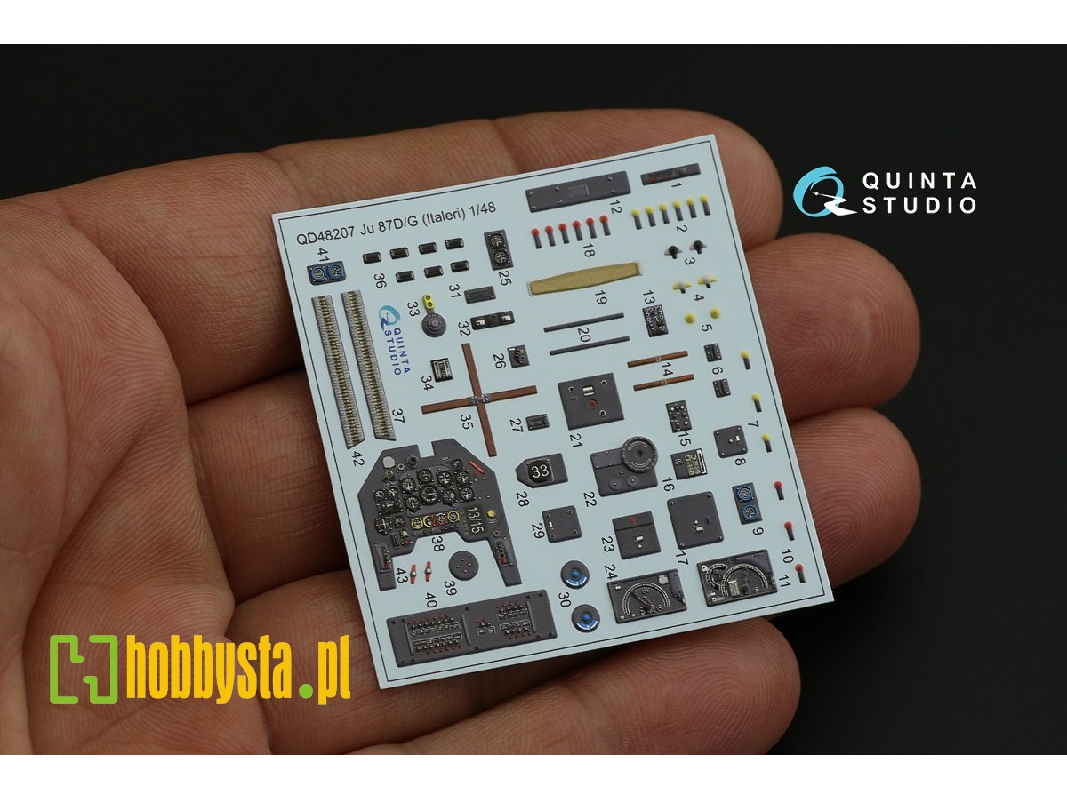 Junkers Ju-87 D/G Stuka - 3d-printed & Coloured Interior (For Italeri Kits)