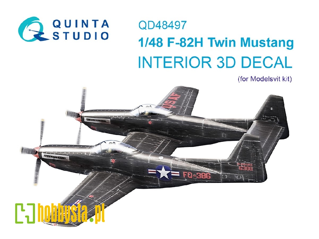 North American F-82 H Twin Mustang - 3d-printed & Coloured Interior ...