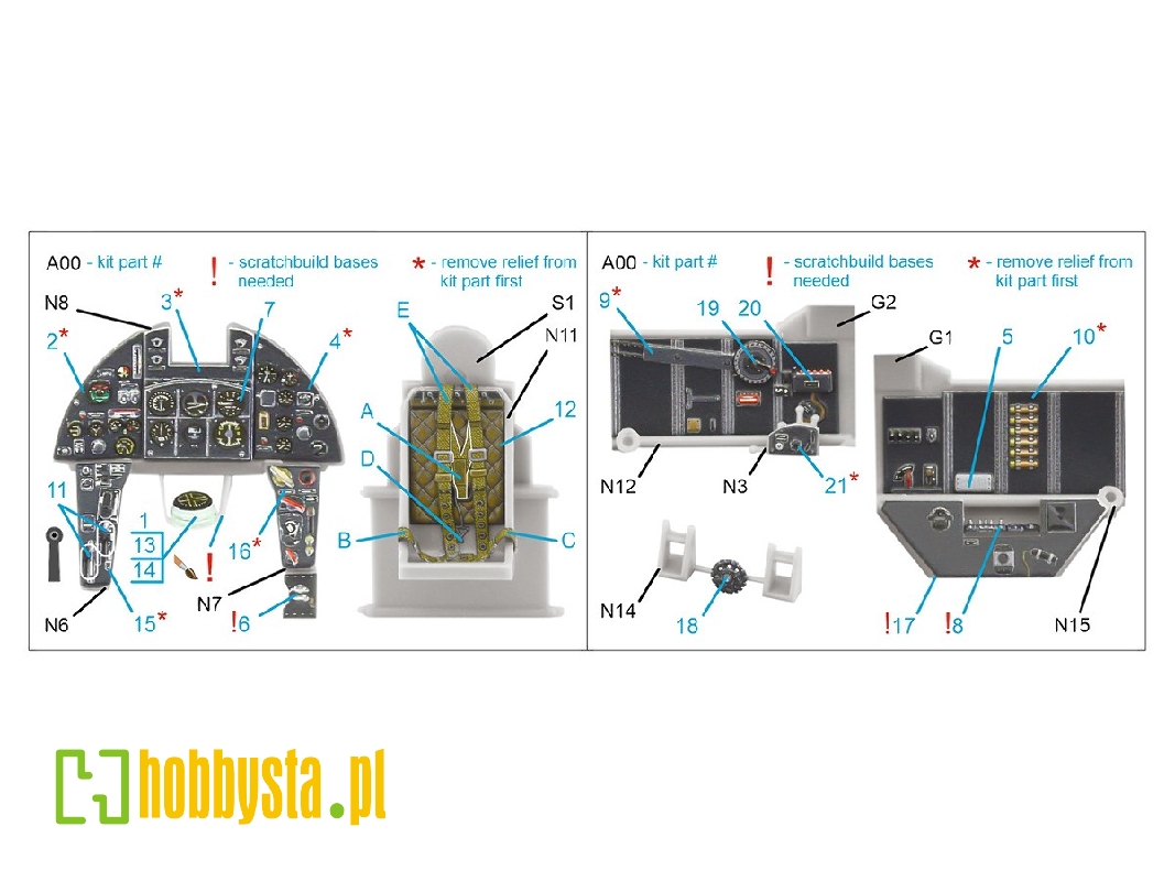 Hawker Typhoon Mk.Ib Late - 3d-printed & Coloured Interior (For ...