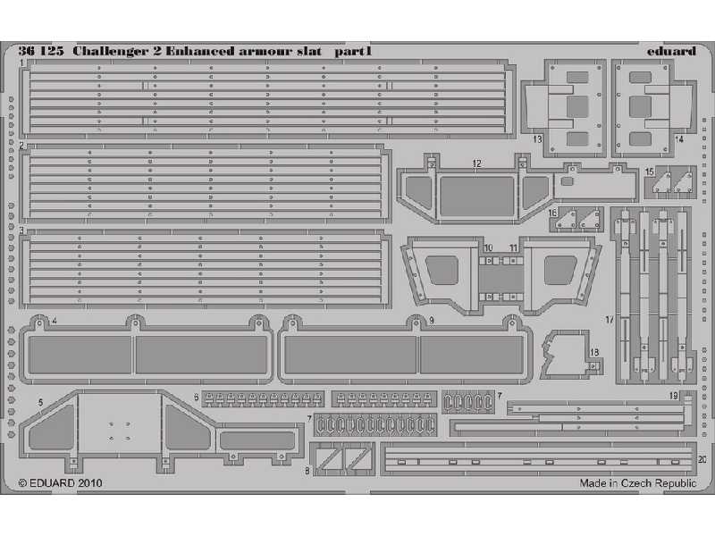 Challenger 2 Enhanced armour slat 1/35 - Trumpeter