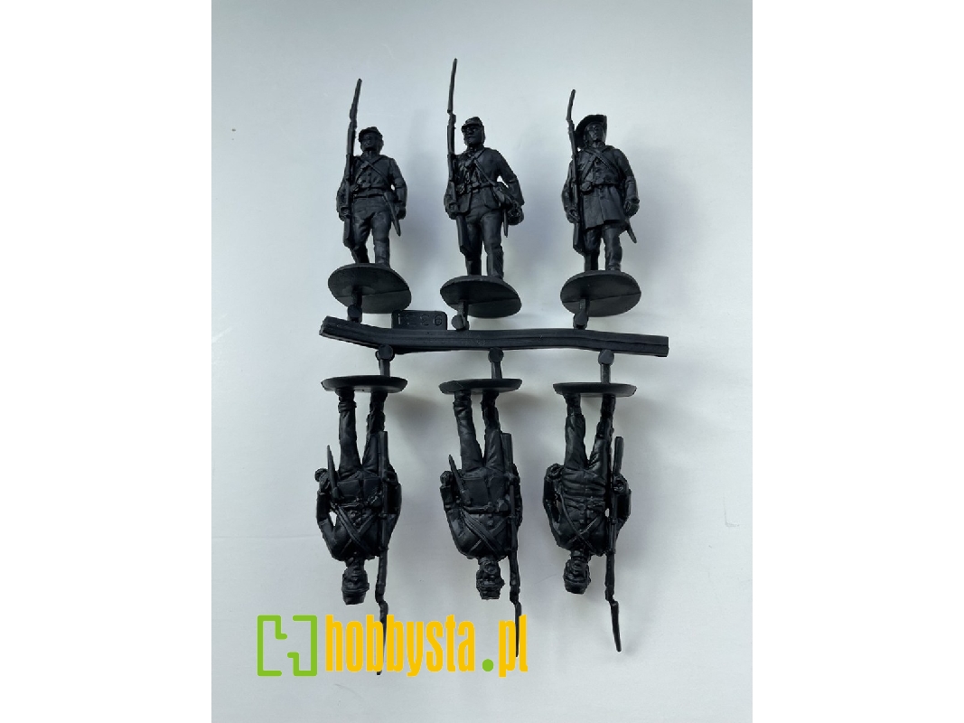Confederate Infantry In "butternut Uniforms" Marching Set 1 - 18 ...