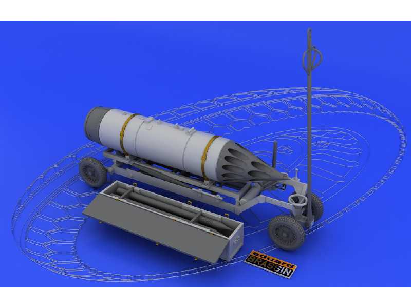 Rocket launcher B-8M1 and loading cart 1/48
