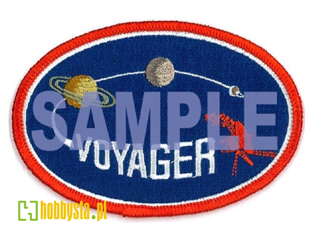 Unmanned Space Probe Voyager With Mission Emblem Patch