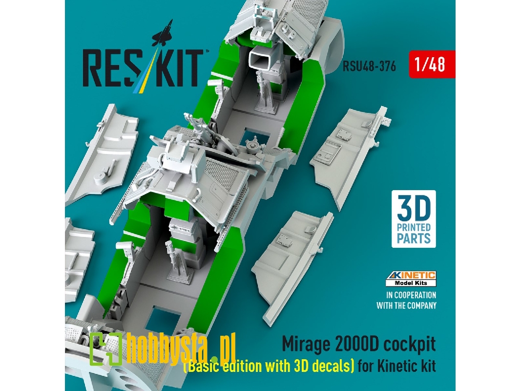 Mirage 2000d Cockpit (Basic Edition With 3d Decals) For Kinetic Kit (3d ...