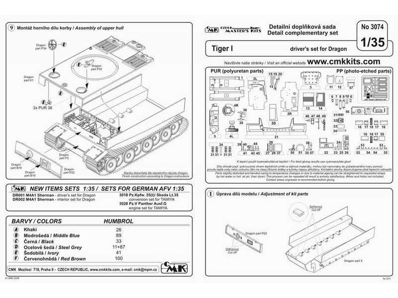 Tiger I - driver's set