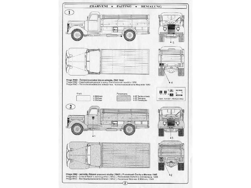 Praga RND - 3 ton 4x2 truck (WW II, post war)
