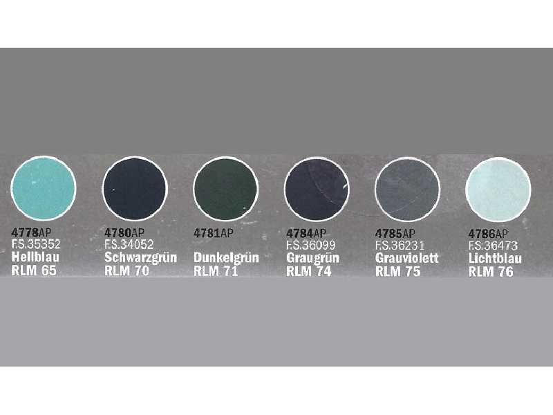 WWII Luftwaffe Aircraft - paint set - 6 pcs.