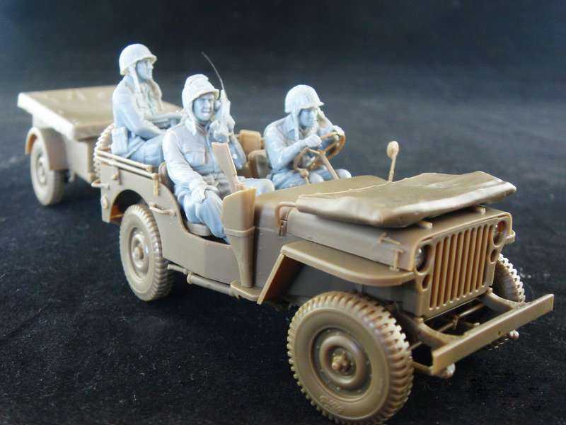 Ford GPW With Trailer And Airborne Crew