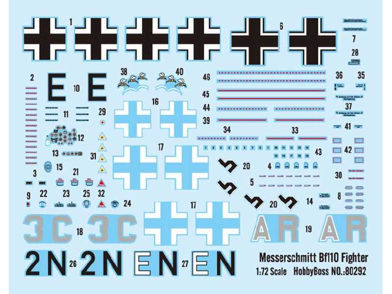 Messerschmitt Bf110 Fighter - Easy Kit
