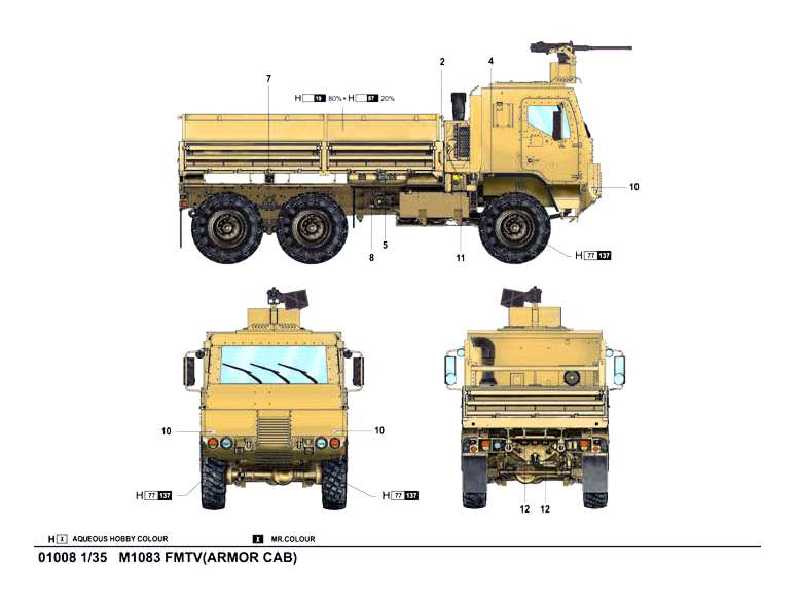 M1083 MTV Armor Cab Standard Cargo Truck