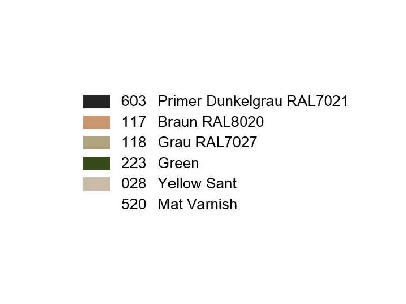 German Afrika Korps 1942-1944 (DAK) - AFV Camouflage Colors