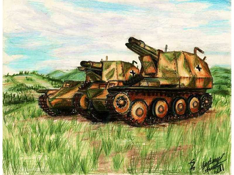 Grille Sd.Kfz.138/1 German 15 cm self-propelled gun