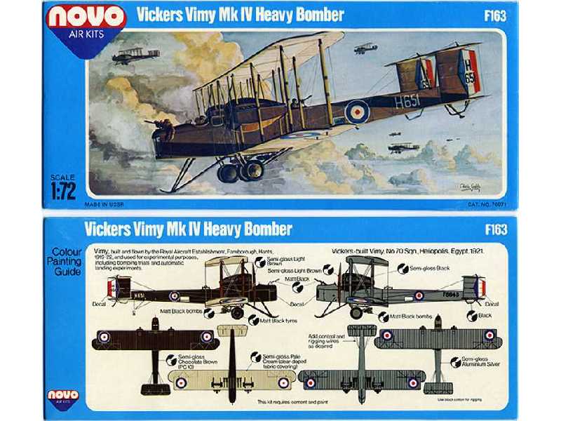 Vickers Vimy IV British heavy bomber