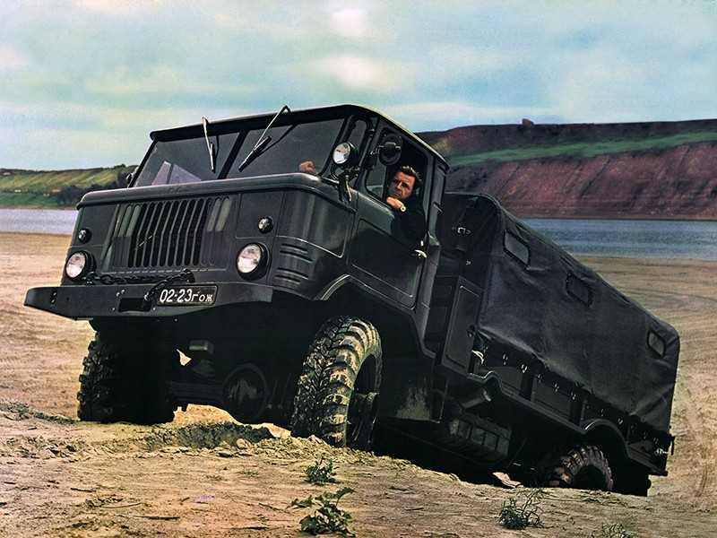 GAZ-66 Russian military truck with ZU-23-2 anti-aircraft gun
