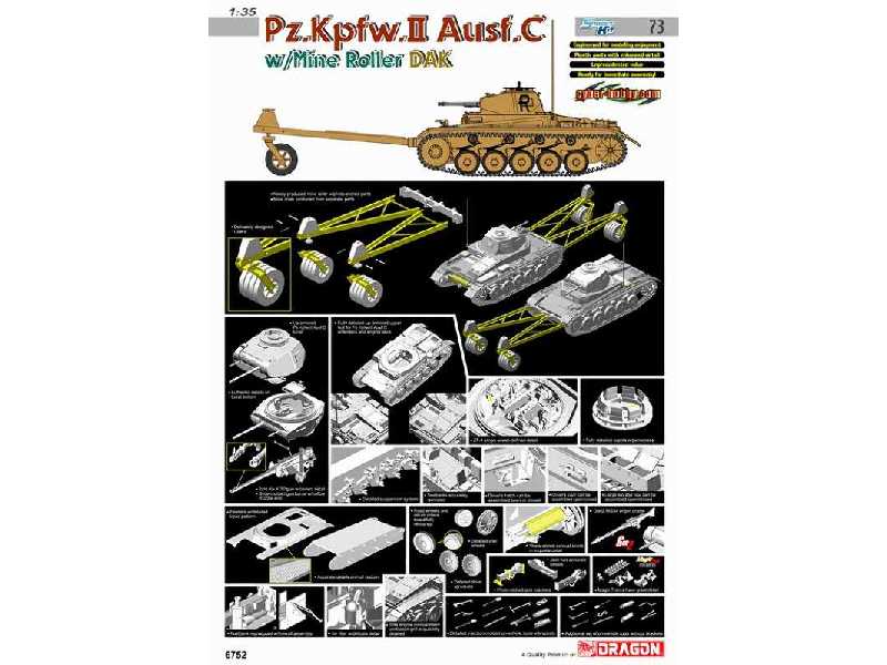 Pz.Kpfw.II Ausf.C Panzer II w/Mine Roller DAK