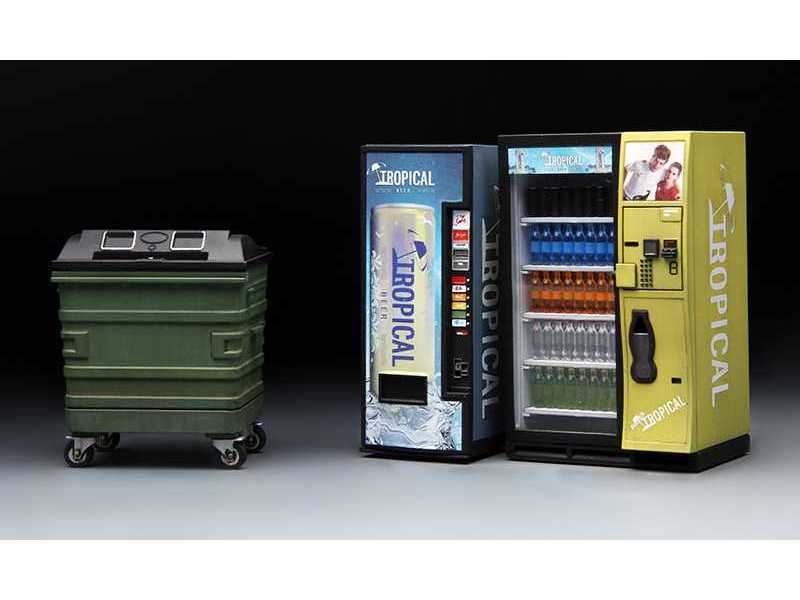 Vending Machine & Dustbin Set